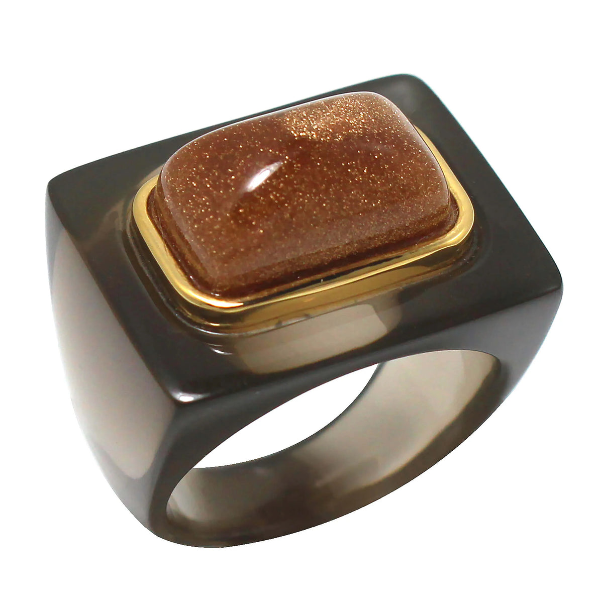 Lucas Jack Rectangle Block Ring | NIC+ZOE