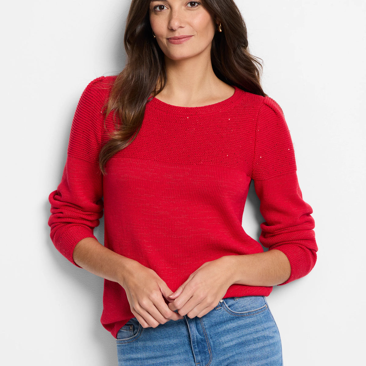 Sequin Stitch Sweater | NIC+ZOE