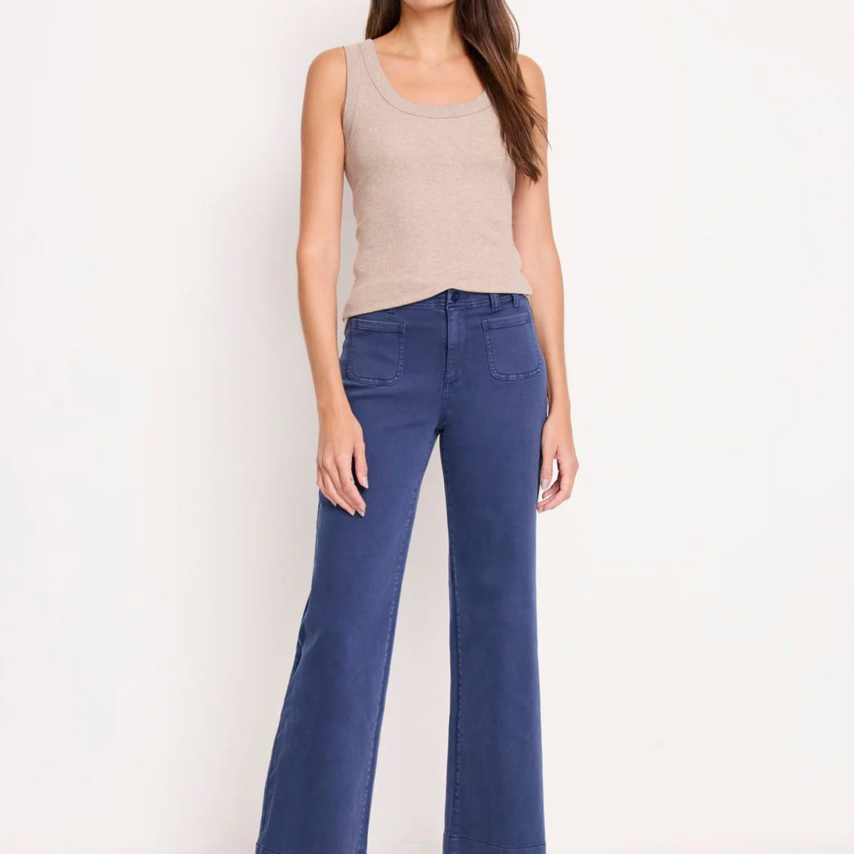Mid Rise Wide Leg Pocket Ankle Jeans | NIC+ZOE