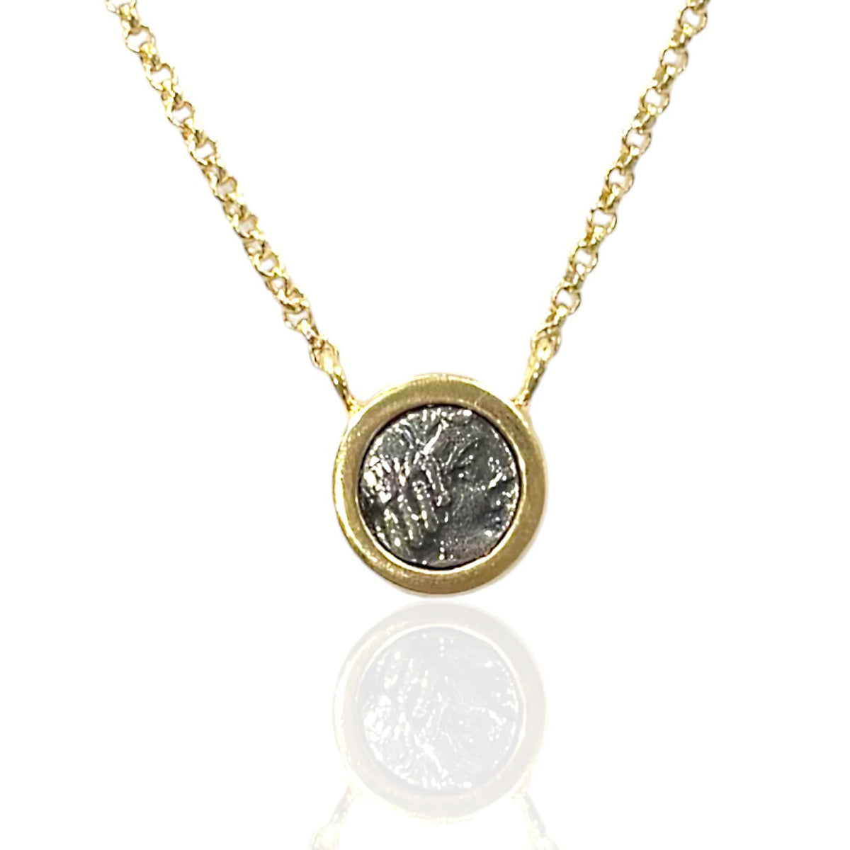 Tat2 Designs Gold Flora Coin Necklace | NIC+ZOE