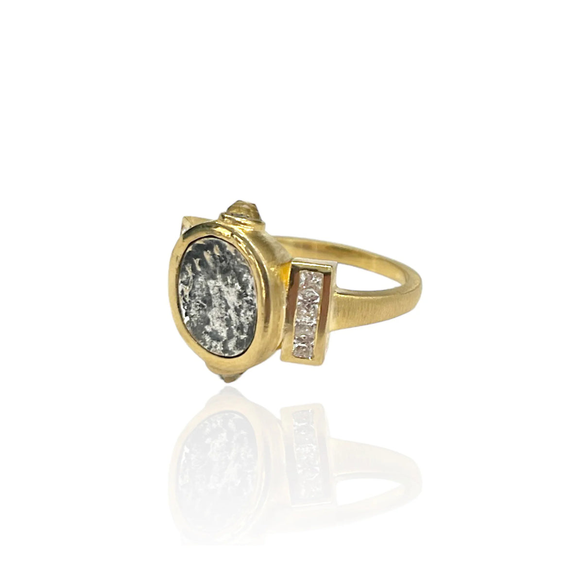 Tat2 Designs Gold Leon Coin Ring | NIC+ZOE