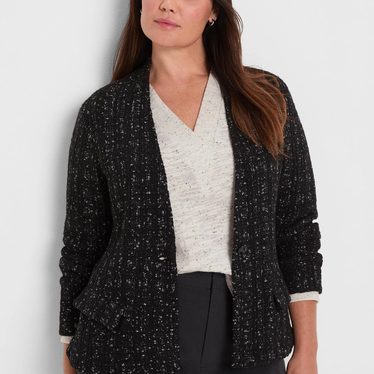 Metallic Grid Knit Jacket | NIC+ZOE